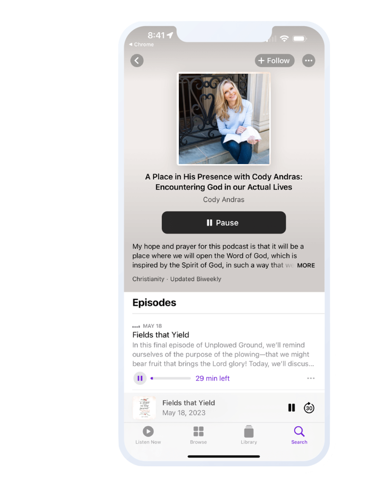 Bible Study Podcast - A Place in His Presence